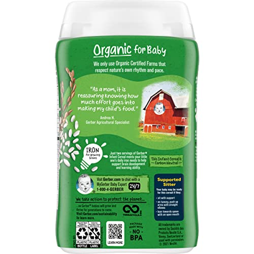 Gerber, Organic Rice Cereal, 8 oz