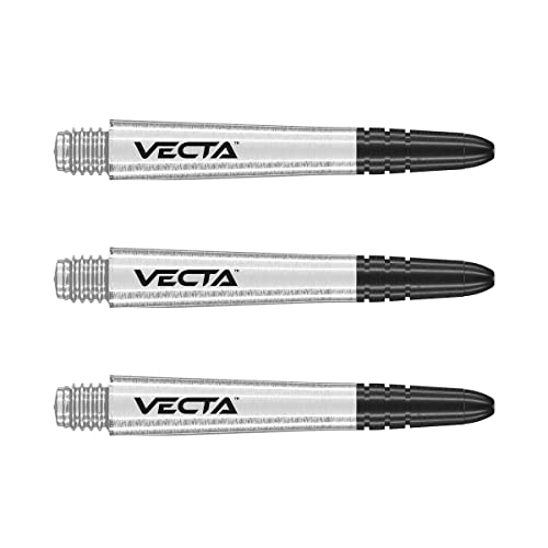 Winmau Vecta White Intermediate Dart Stems (Shafts) - 1 Set per Pack (3 shafts in Total)