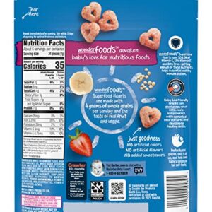 Gerber Snacks for Baby Wonder Foods Superfood Hearts Puffed Multigrain Snack, 2 Flavor Variety Pack, 1.48-Ounce Resealable Pouches (Pack of 4 Pouches)