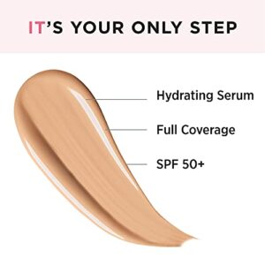 IT Cosmetics Your Skin But Better CC+ Cream, Medium Tan (W) - Color Correcting Cream, Full-Coverage Foundation, Hydrating Serum & SPF 50+ Sunscreen - Natural Finish - 1.08 fl oz