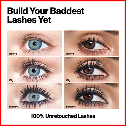 Mascara by Revlon, So Fierce Big Bad Lash Eye Makeup, Volumizing, Lasts up to 24 Hours, No Clump, Smudge Proof, Flake Proof, Blackest Black (760), 0.34 Fl Oz