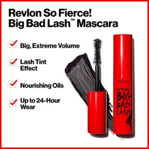 Mascara by Revlon, So Fierce Big Bad Lash Eye Makeup, Volumizing, Lasts up to 24 Hours, No Clump, Smudge Proof, Flake Proof, Blackest Black (760), 0.34 Fl Oz