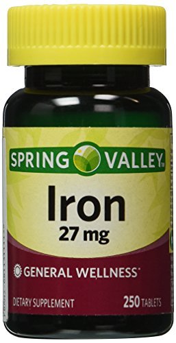 Spring Valley - Iron 27 mg, 250 Tablets by Spring Valley