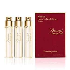 Maison Francis Kurkdjian MFK Baccarat Rouge 540 Extrait, 0.37 Fl Oz, Set of 3