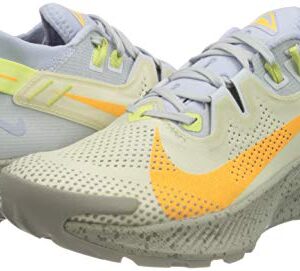 Nike Women's Race Running Shoe, Pure Platinum Laser Orange Fossil Limelight Ghost Enigma Stone, 7.5