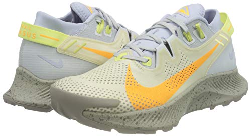 Nike Women's Race Running Shoe, Pure Platinum Laser Orange Fossil Limelight Ghost Enigma Stone, 7.5