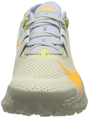 Nike Women's Race Running Shoe, Pure Platinum Laser Orange Fossil Limelight Ghost Enigma Stone, 7.5