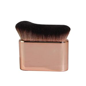 siren makeup brush, because pro siren brush, foundation brush for liquid makeup, foundation makeup brush, cream or flawless powder cosmetics (rose gold)