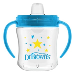 dr. brown’s polypropylene (pp) transition sippy cup with soft spout – blue – 6oz – 6m+