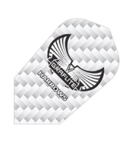 us darts 3 sets (9 flights) harrows graflite dart flights silver grey slim