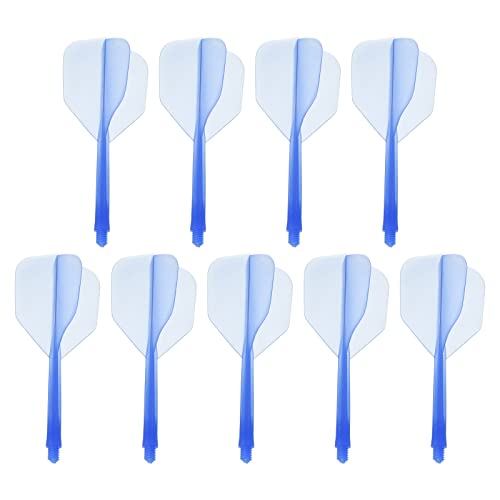 PATIKIL Integrated Dart Shaft & Flights, 9 Pack Durable Plastic Dart Flight Set, Blue