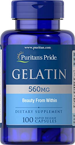 Puritan's Pride Gelatin 560 mg-100 Capsules