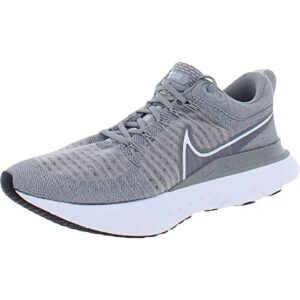 nike women’s react infinity run flyknit 2 running shoe, particle grey/grey fog/black/w, 8.5