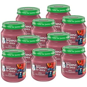 Gerber Organic for Baby 2nd Foods (Apple Wild Blueberry)