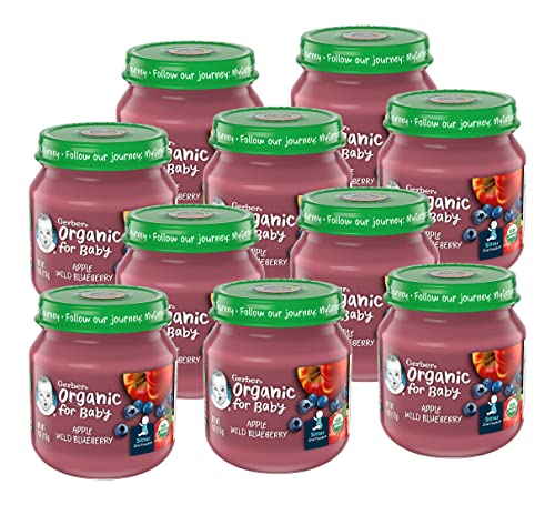 Gerber Organic for Baby 2nd Foods (Apple Wild Blueberry)