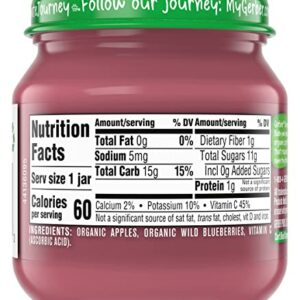 Gerber Organic for Baby 2nd Foods (Apple Wild Blueberry)