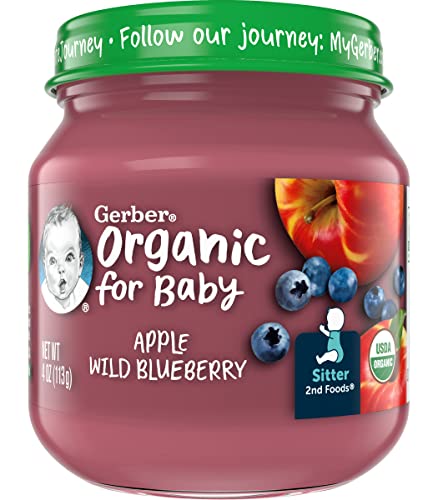 Gerber Organic for Baby 2nd Foods (Apple Wild Blueberry)