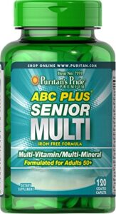 puritan’s pride abc plus� senior multivitamin multi-mineral formula