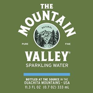 Mountain Valley Sparkling Water, 333 mL Glass Bottles (Pack of 24)