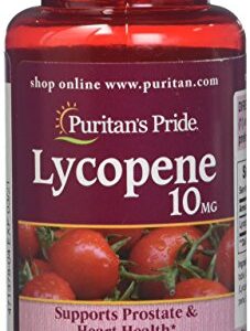 Lycopene, Supplement for Prostate and Heart Health Support* 10 Mg Softgels, 100 Count by Puritan's Pride