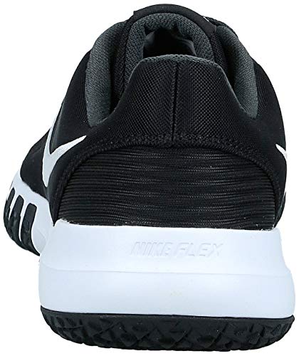 Nike Men's Flex Control TR4 Cross Trainer, Black/White-Dark Smoke Grey-Smoke Grey, 12 Regular US