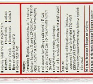 Tylenol Regular Strength Tablets, 100 Count (Pack of 2)