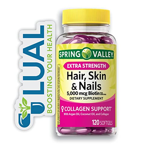 Revitalize Your Beauty with Spring Valley's. Includes Luall Fridge Magnetic + Spring Valley Hair, Skin & Nails Dietary Supplement