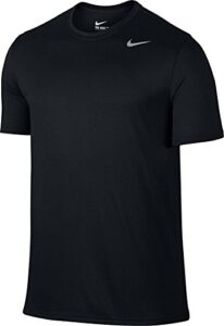 nike men’s legend short sleeve tee, black, m