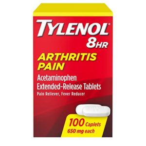 tylenol 8 hour arthritis & joint pain acetaminophen caplets, 100 count