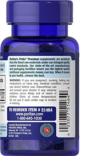 Puritan's Pride Biotin 10,000 mcg 100 Softgels - Pack of 2