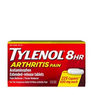 Tylenol 8 Hour Arthritis & Joint Pain Acetaminophen Caplets, 225 Count