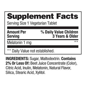 Spring Valley Kids Melatonin Chewable Tablets: 1mg of Natural Sleep Support with Grape Flavor, 60 Count + Luall Fridge Magnet