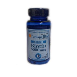 puritans pride biotin 5,000 mcg 60 softgels skin hair nails