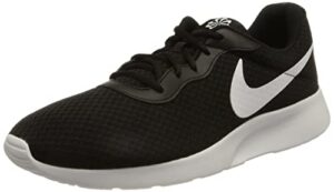 nike mens tanjun black/white-barely volt-black 6.5