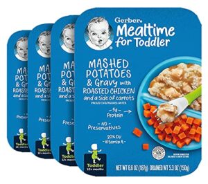 gerber graduates lil’ meals mashed potatoes & gravy with roasted chicken & carrots, 6.6 oz