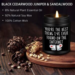 Homsolver Anniversary Romantic Gifts for Him,I Love You Gifts Ideas for Him Husband Boyfriend Fiance Couple,Funny Birthday Engagement Gifts for Men,Naughty Candles Gifts for Men