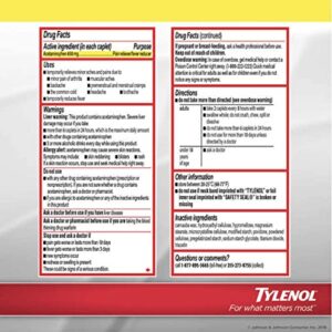 Tylenol Arthritis Pain Reliever 650 Mg, 1 Pack, 290Count