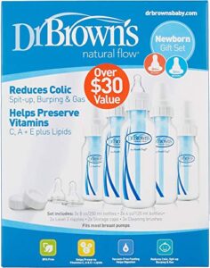 dr browns standard newborn feeding set- 5 bottles