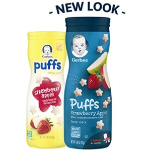 Gerber Graduates Puffs Cereal Snack, Assorted Flavors, 1.48 Ounce, 6 Count