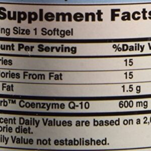 Puritan's Pride Q-Sorb CO Q-10 600 mg-30 Softgels