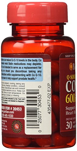 Puritan's Pride Q-Sorb CO Q-10 600 mg-30 Softgels