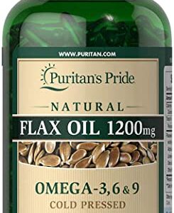 Puritan's Pride Natural Flax Oil 1200 mg