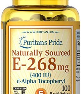 Puritans Pride Vitamin E-400 iu Naturally Sourced-100 Count (540)