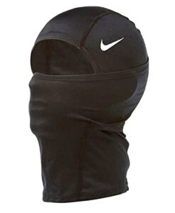 nike pro hyperwarm hydropull hood balaclava – unisex – dri-fit techlonogy (black)