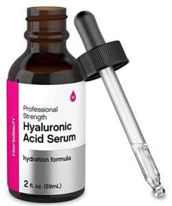 hyaluronic acid serum for face | 2 oz | paraben & sls free moisturizer | by horbaach