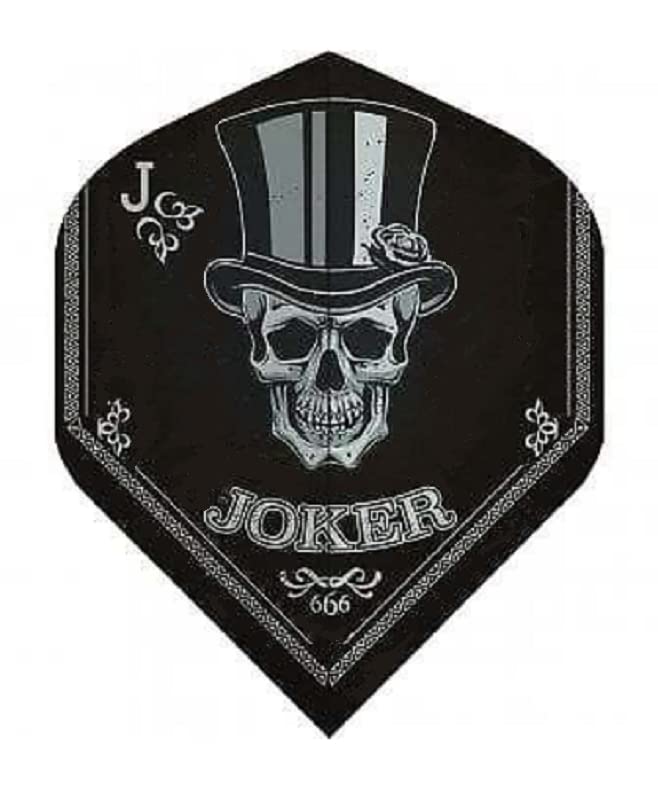 US Darts 5 Sets (15 Flights) Top Hat Joker, Skull Standard Dart Flights