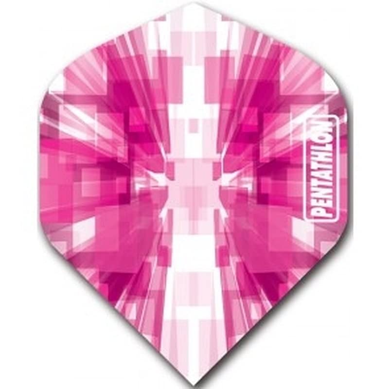 US Darts Pentathlon Pink Standard Dart Flights - 3 Sets (9 Flights) - 100 Micro (Ex-Tough)