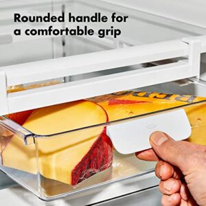 OXO Good Grips Fridge Undershelf Drawer 14 in - for Deli Meat, Cheese, Produce and More