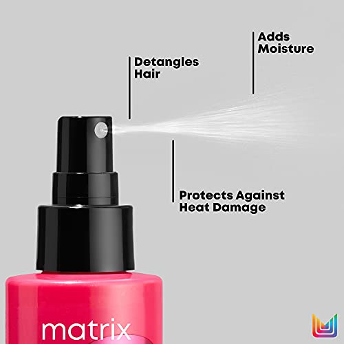 MATRIX Total Results Miracle Creator | Ultimate Strengthening Leave-In Conditioner | Moisturizing Heat Protectant & Detangler Spray | For Damaged Hair | Sulfate Free | 6.8 Fl. Oz.