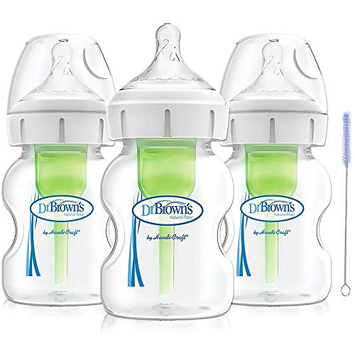 Dr. Brown's 5 oz Options+ Wide-Neck Bottles, 3-Pack